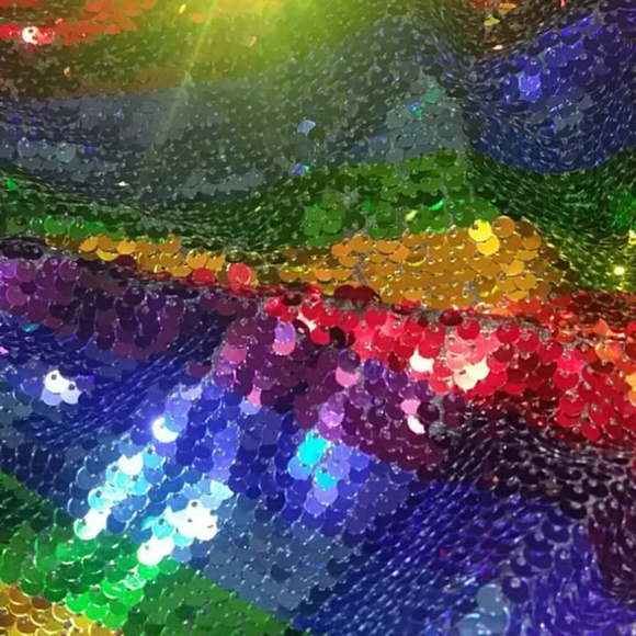 Spencer's | Other | Rainbow Sequin Rave Outfit | Poshmark